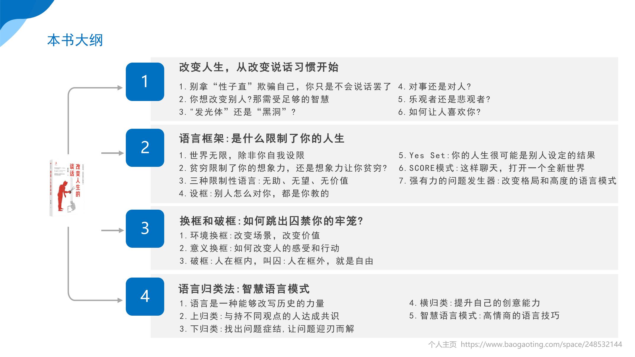 结合心理学和语言技巧的精华之作改变人生的谈话读书笔记 文库 报告厅