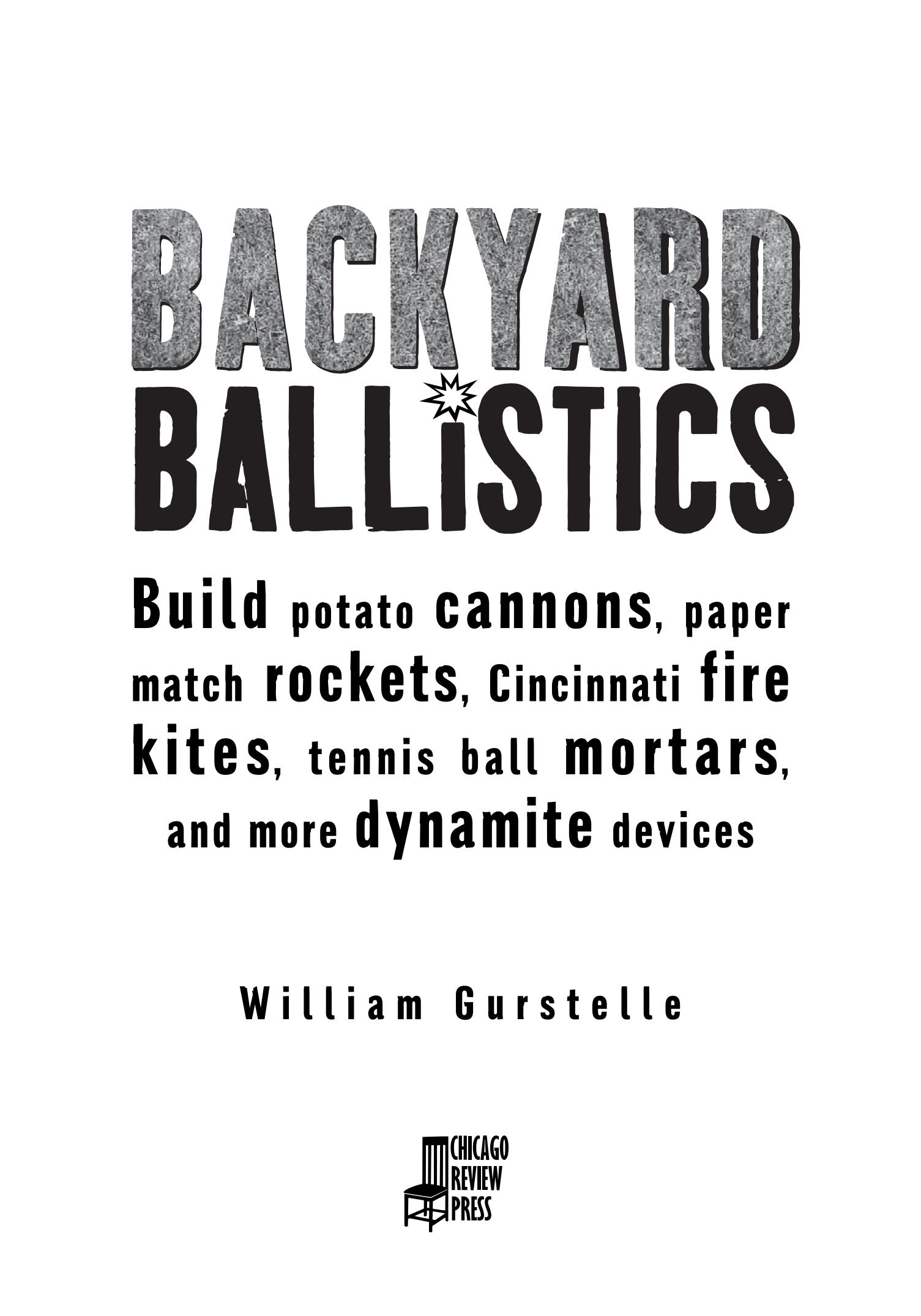 电子书-后院弹道学（英）Backyard Ballistics_文库-报告厅